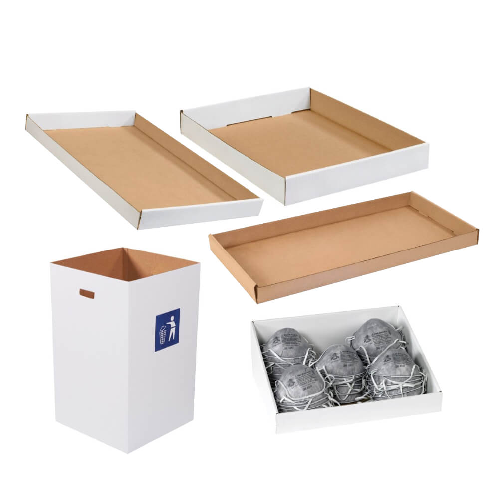 White Cardboard Trays