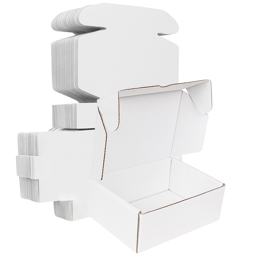 Premium All White Mailer Box - 9 ½ x 8 x 8" for Secure Packaging