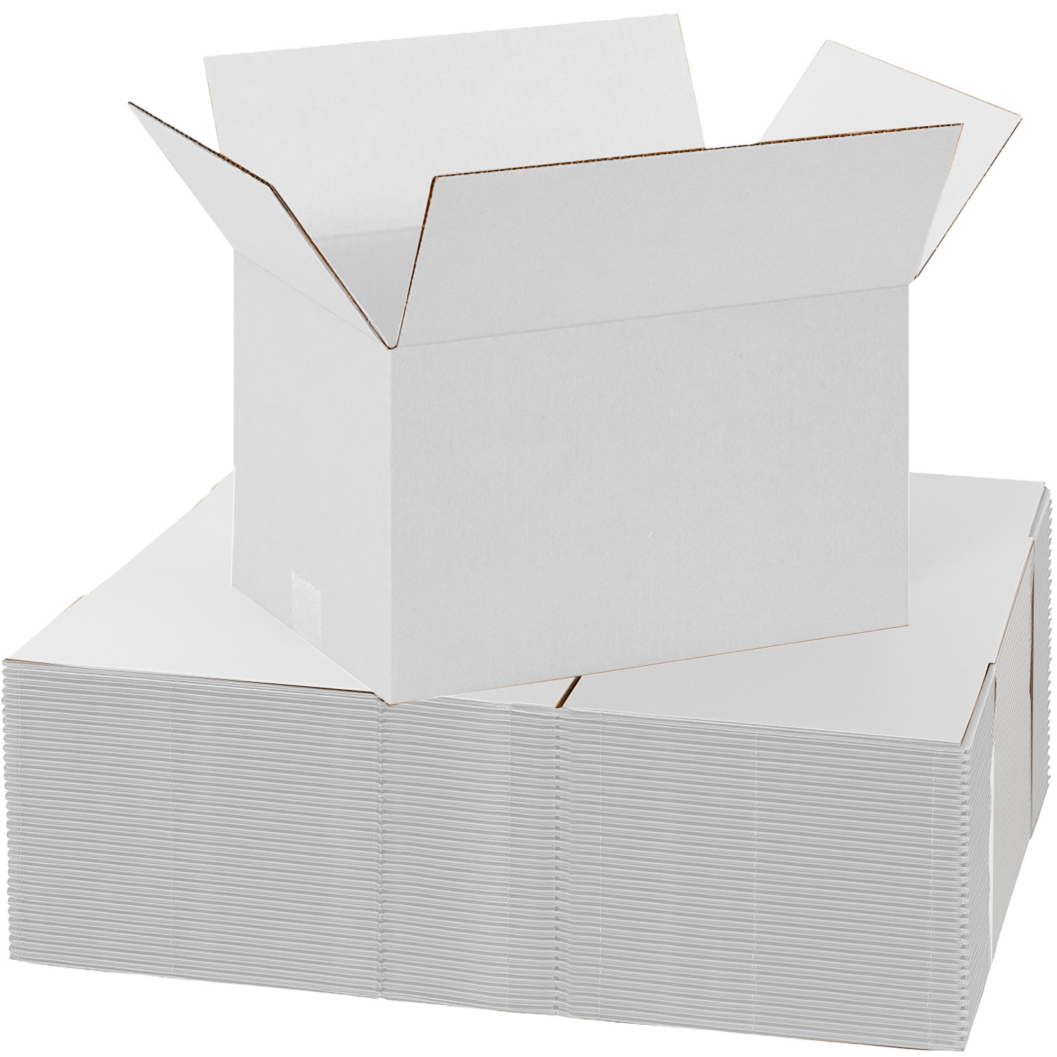 10X6X6 All White Corrugated Box | Small Mailing Boxes