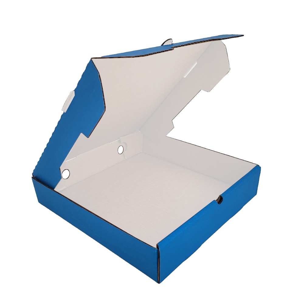 Blue Pizza Box - 10 x 10 x 2" | Plain Pizza Box