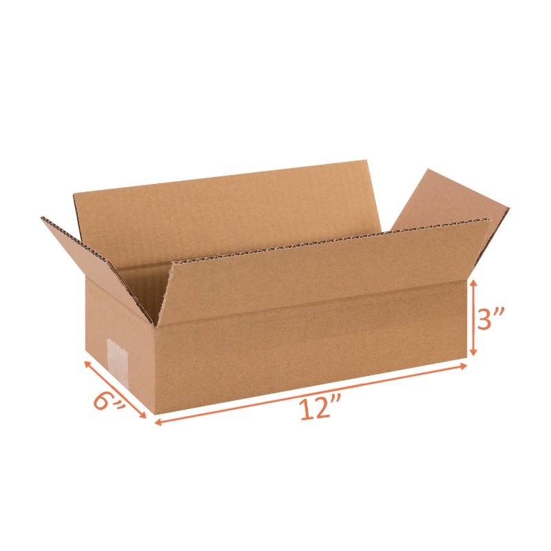Shipping Box - 12 x 6 x 3" | Corrugated Cardboard Boxes