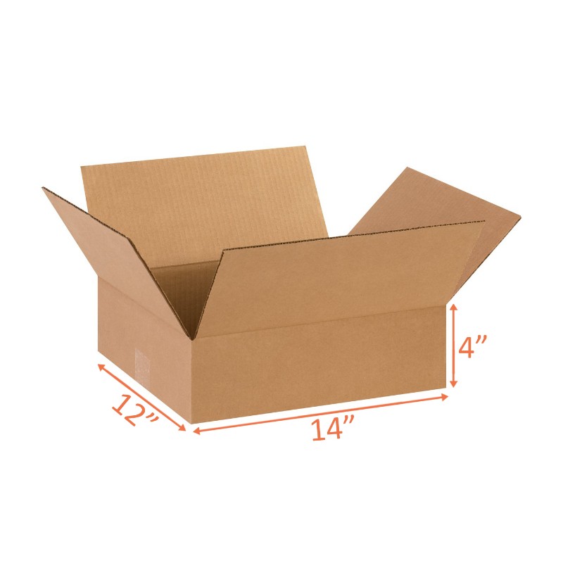 Shipping Box - 14 x 12 x 4" | Corrugated Cardboard Boxes