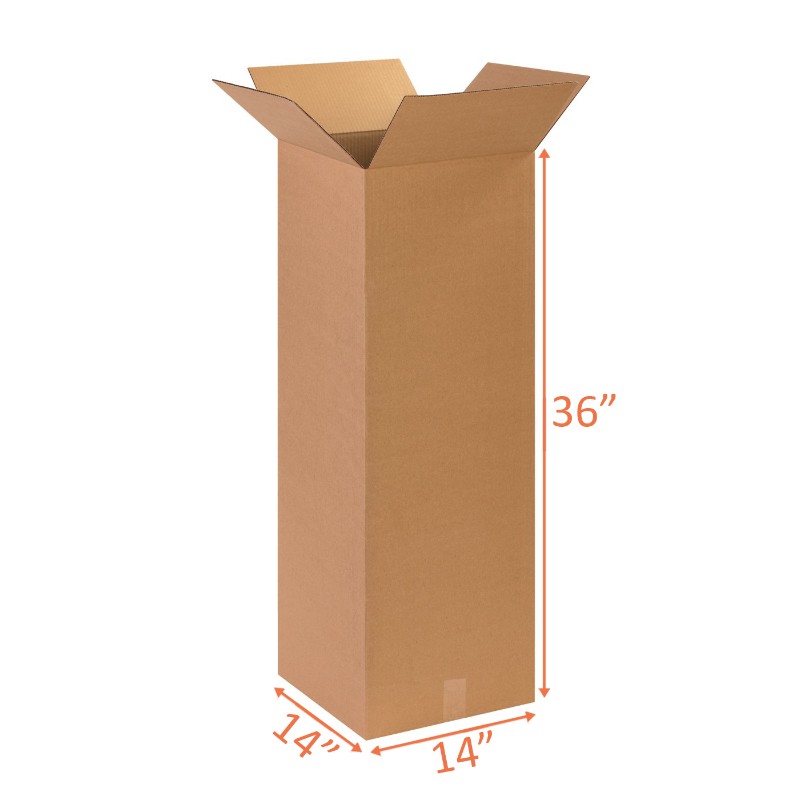 Shipping Box - 14 x 14 x 36" | Corrugated Cardboard Boxes