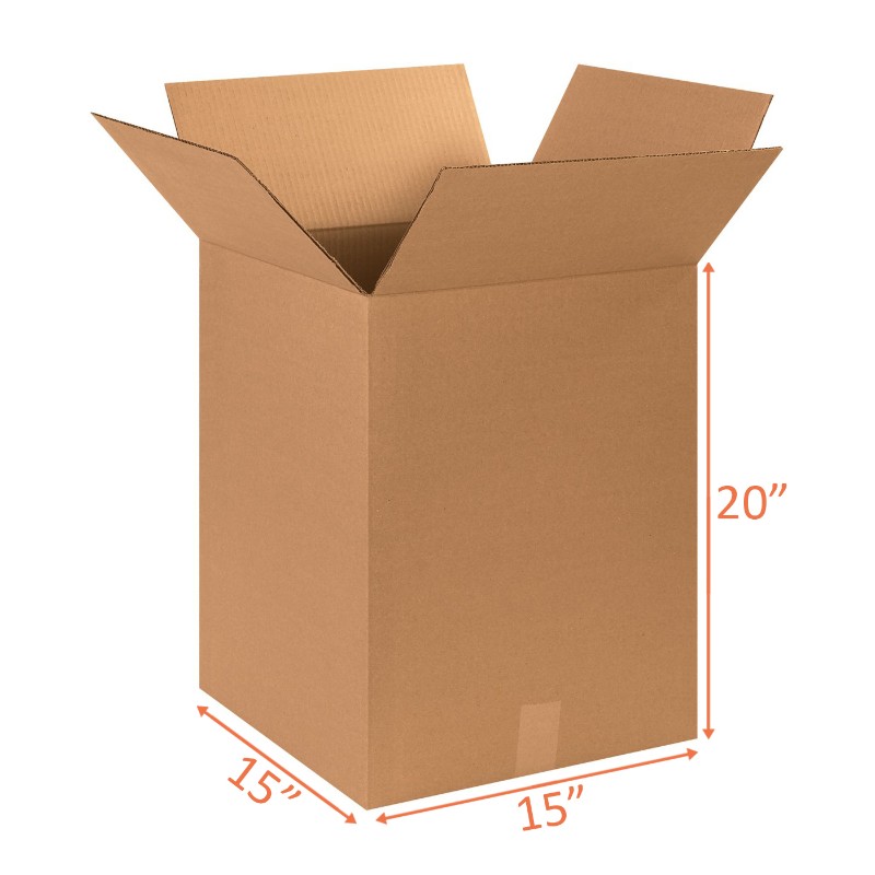 Shipping Box - 15 x 15 x 20" | Corrugated Cardboard Boxes