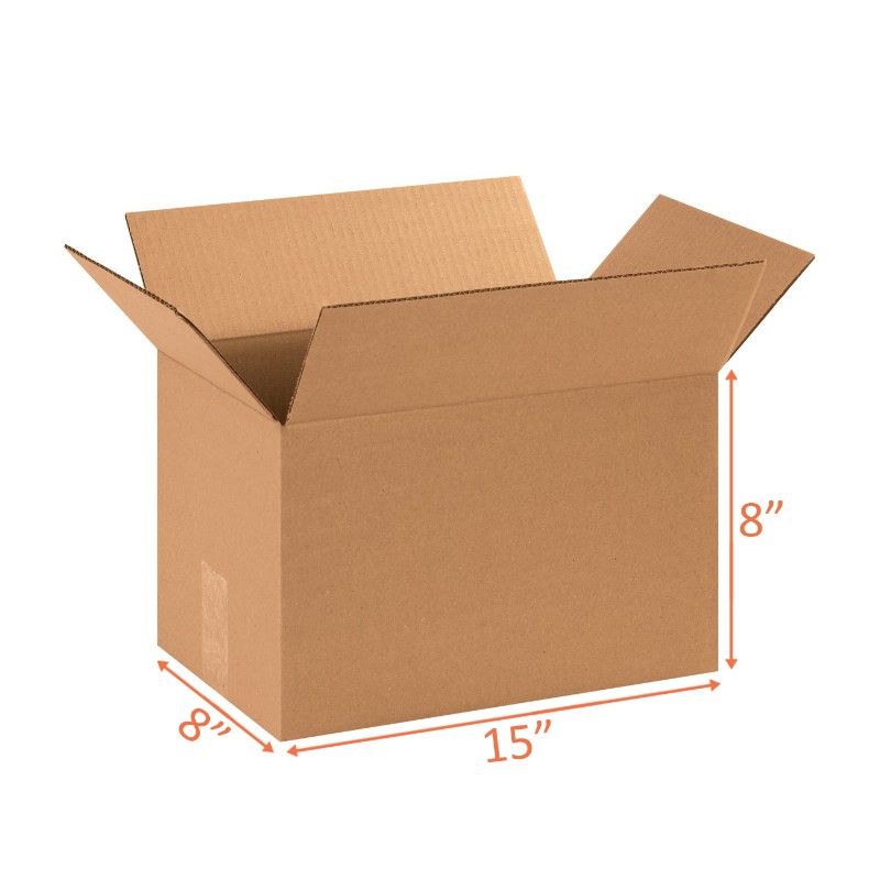 Shipping Box - 15 x 8 x 8" | Corrugated Cardboard Boxes