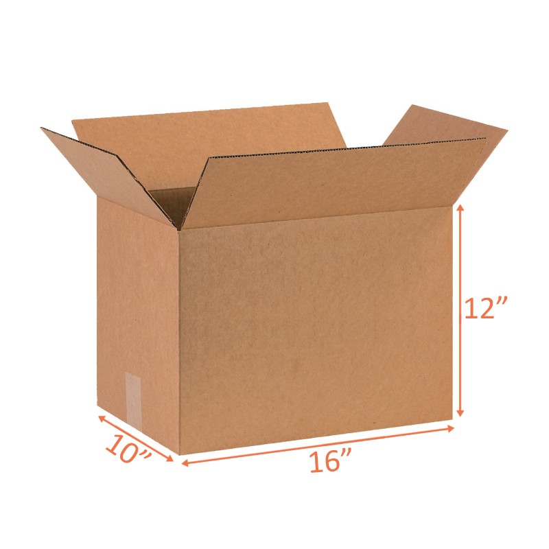 Shipping Box - 16 x 10 x 12" | Corrugated Cardboard Boxes