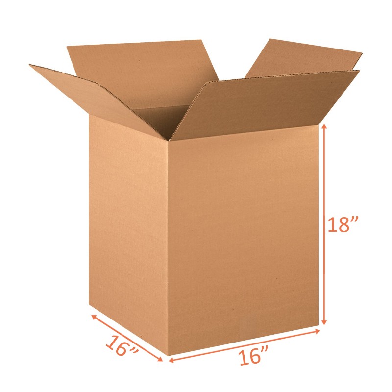 Shipping Box - 16 x 16 x 18" | Corrugated Cardboard Boxes