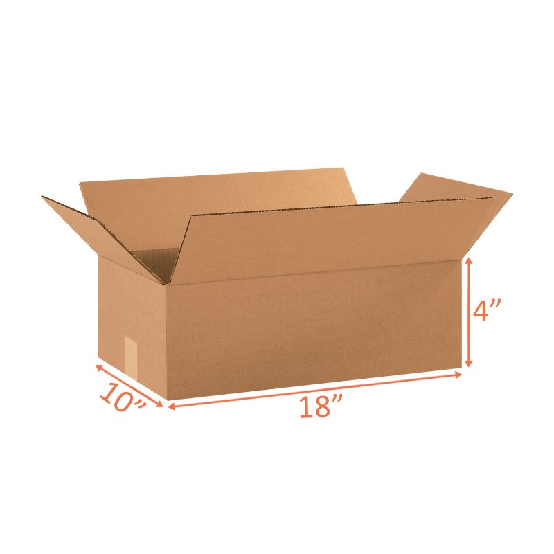 Shipping Box - 18 x 10 x 4" | Corrugated Cardboard Boxes