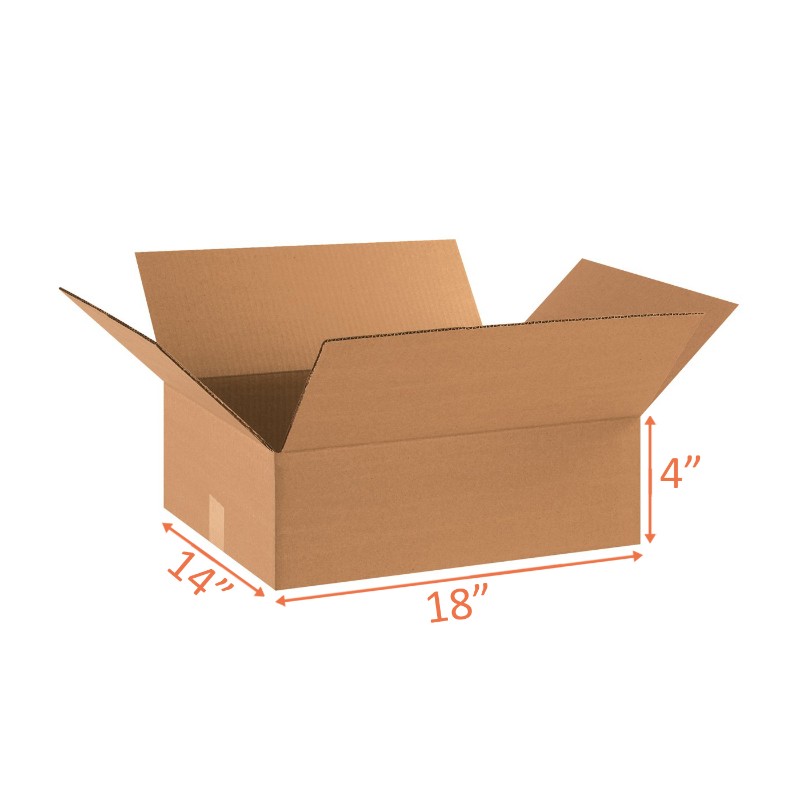 Shipping Box - 18 x 14 x 4" | Corrugated Cardboard Boxes
