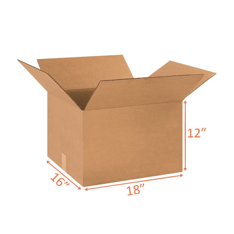Shipping Box - 18 x 16 x 12" | Corrugated Cardboard Boxes