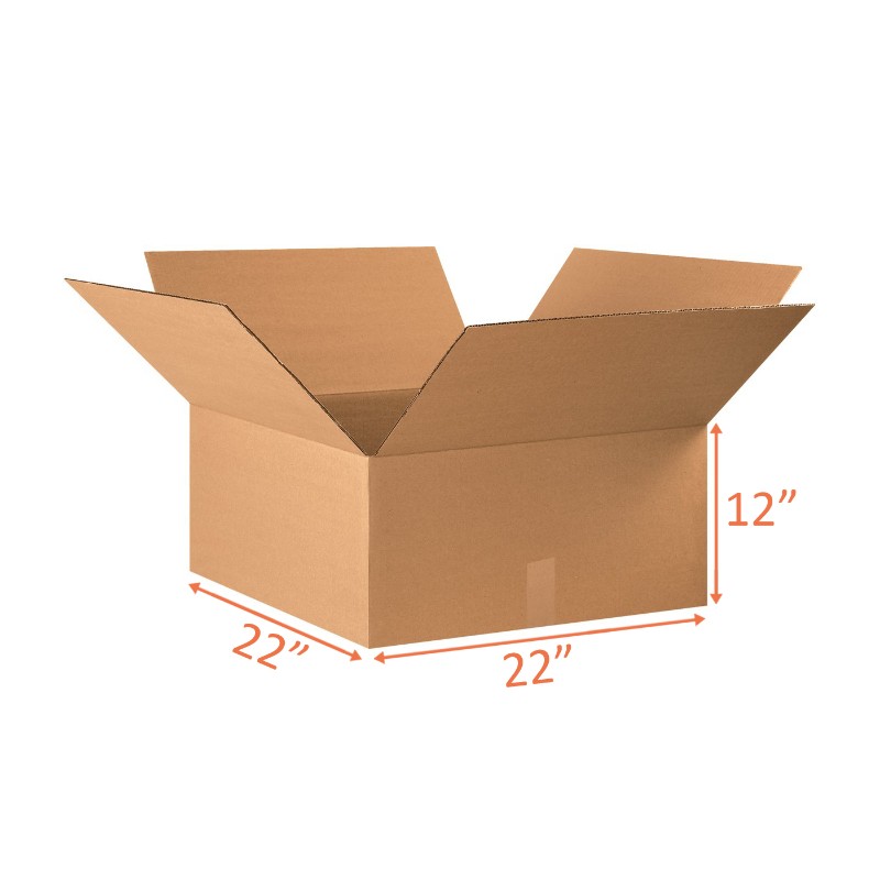 Shipping Box - 22 x 22 x 12" | Corrugated Cardboard Boxes