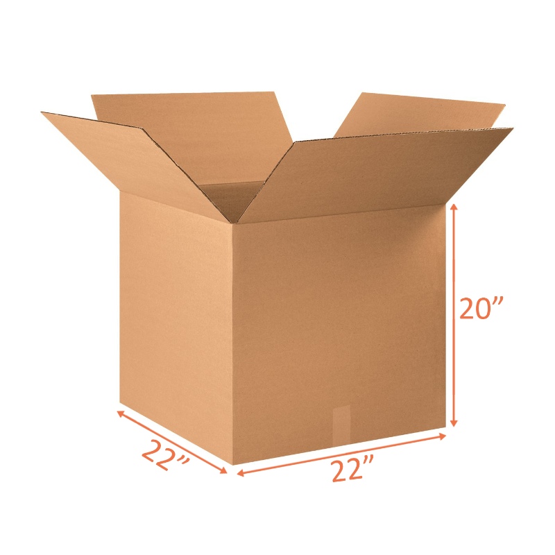 Shipping Box - 22 x 22 x 20" | Corrugated Cardboard Boxes