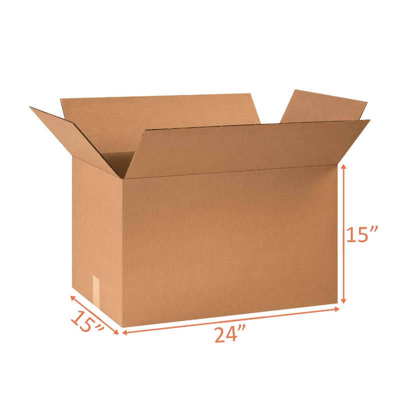 Shipping Box - 24 x 15 x 15" | Corrugated Cardboard Boxes