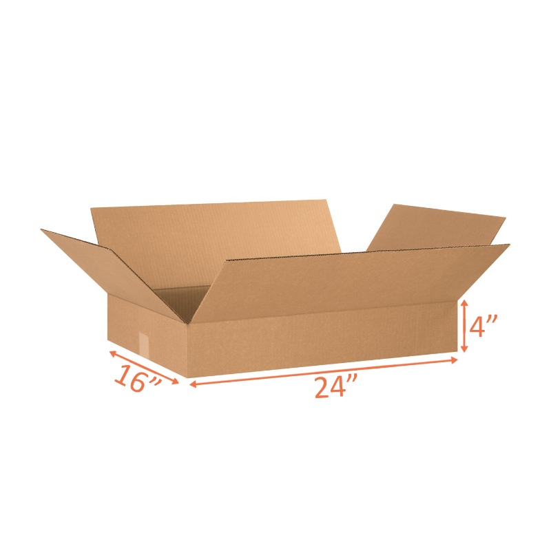 Shipping Box - 24 x 16 x 4" | Corrugated Cardboard Boxes