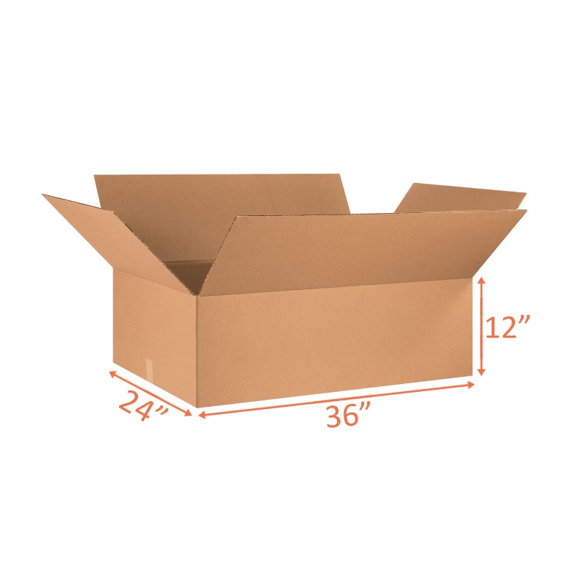 Shipping Box - 36 x 24 x 12" | Corrugated Cardboard Boxes