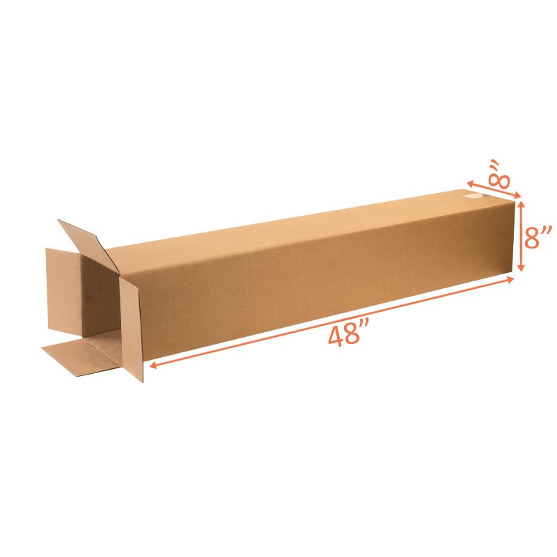Shipping Box - 8 x 8 x 48" | Corrugated Cardboard Boxes