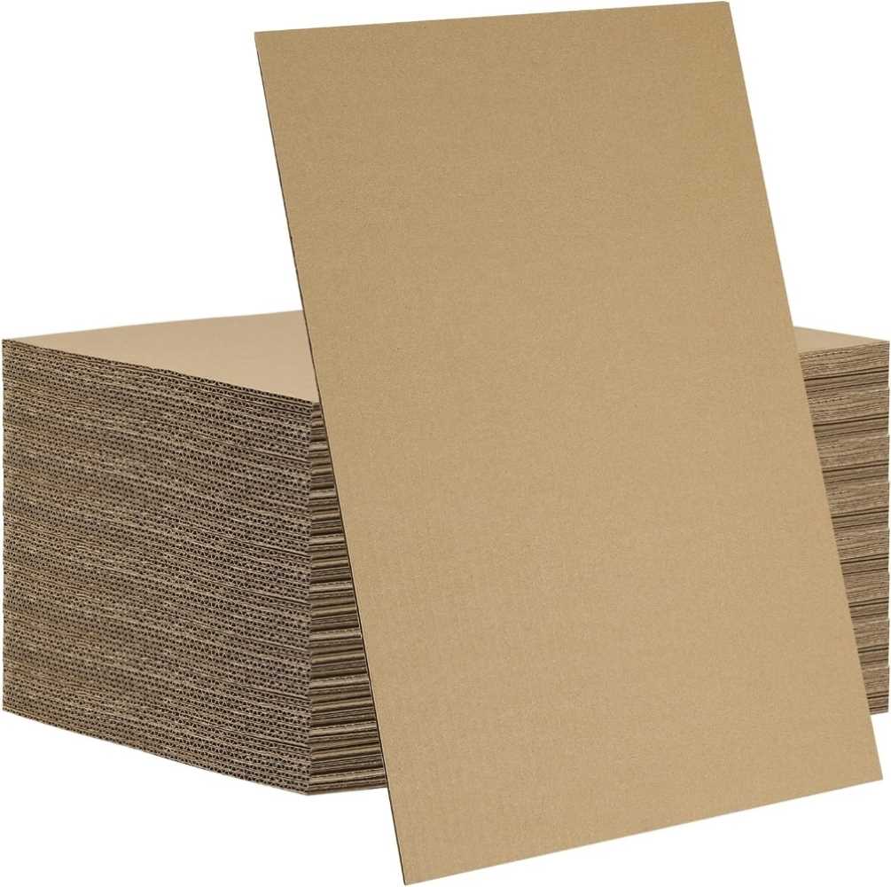 Kraft Corrugated Cardboard Sheets (E Flute) | Cardboard Sheets 29x18