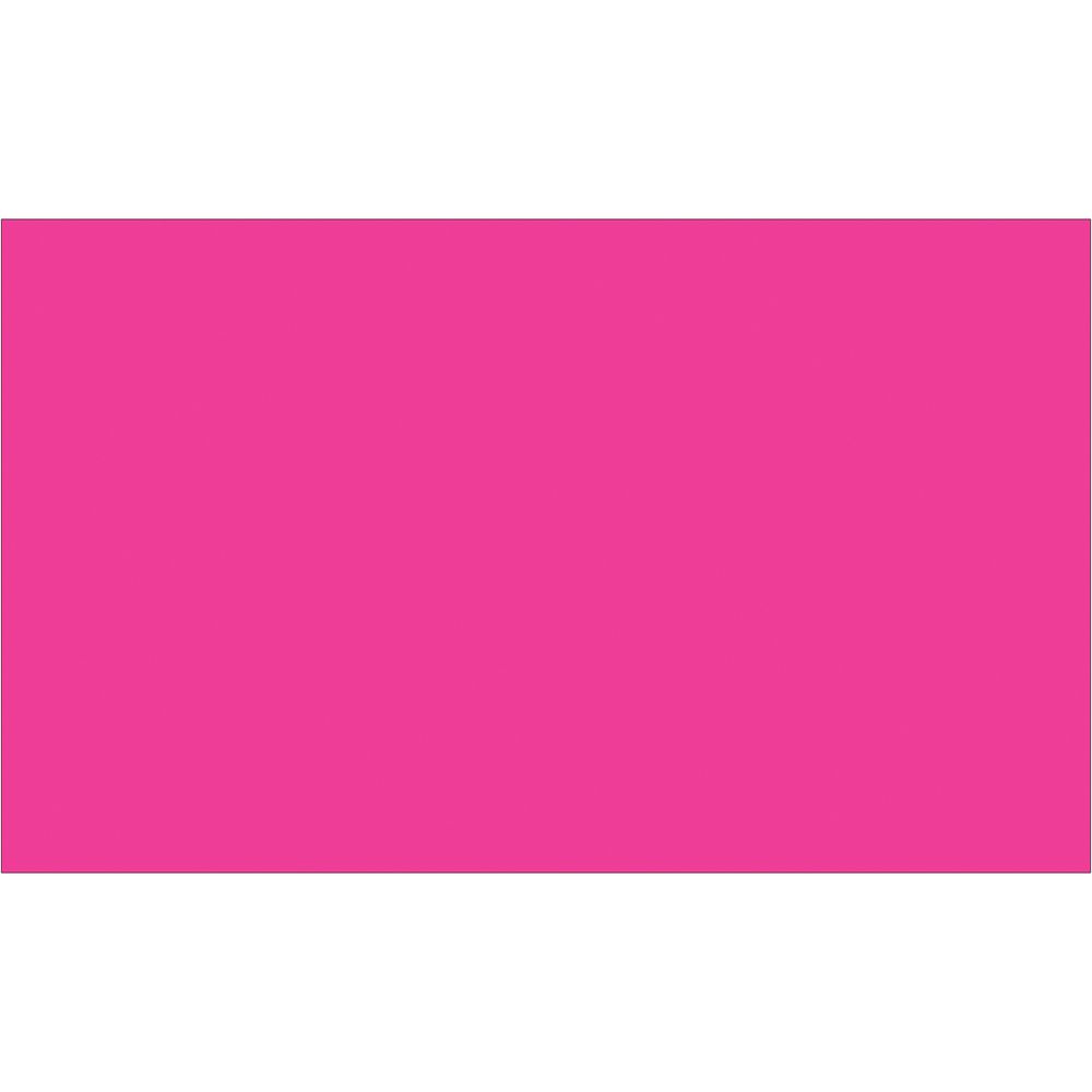 3 x 5" Fluorescent Pink Inventory Rectangle Labels