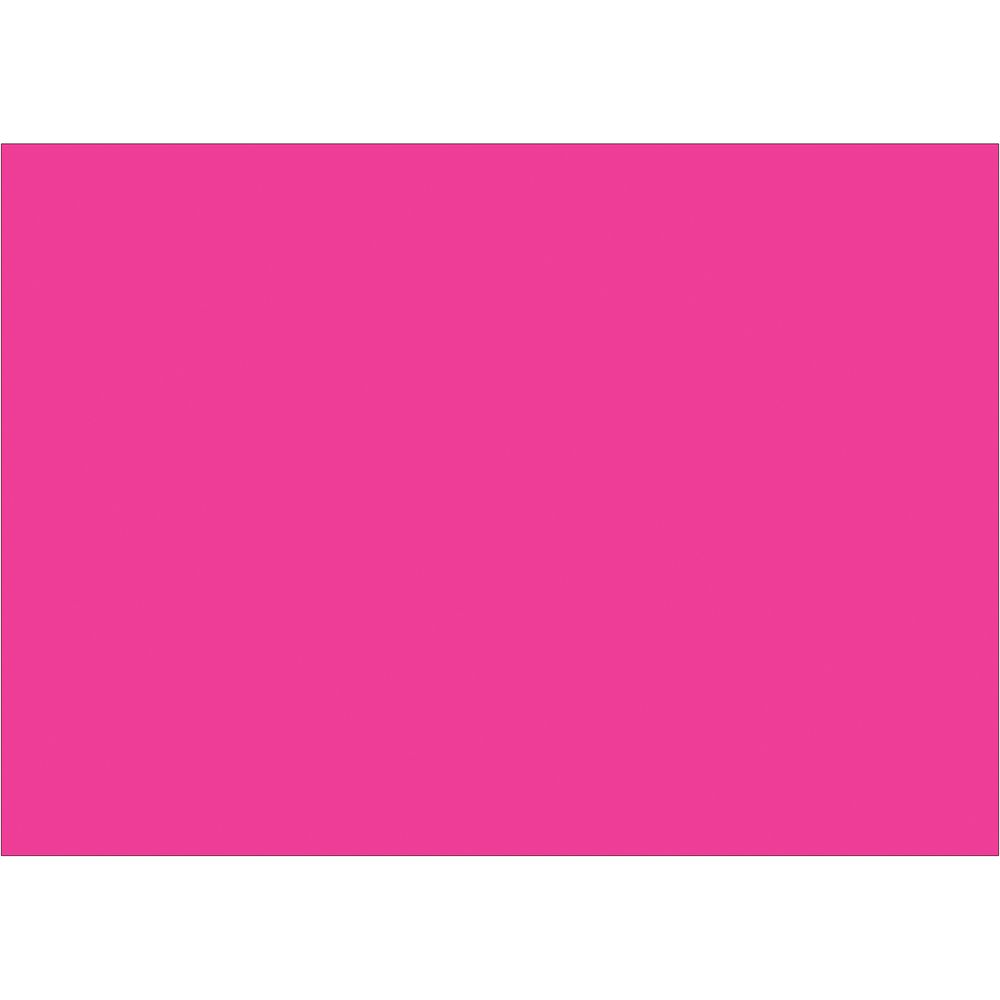 5 x 7" Fluorescent Pink Inventory Rectangle Labels
