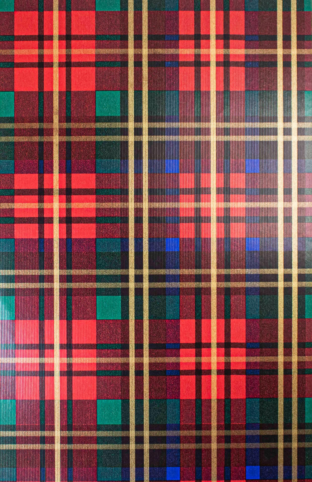 Traditional Red Plaid Wrapping Paper 24"X417'