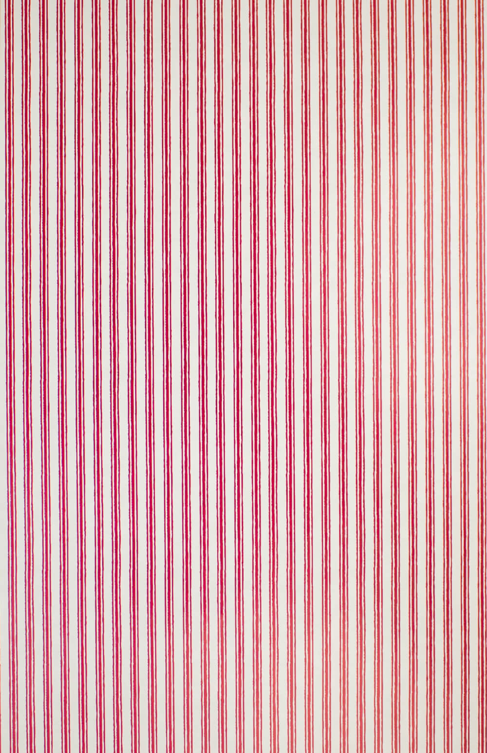 Red/Cream Ticking Stripe Gift Wrapping Paper 26"X833'