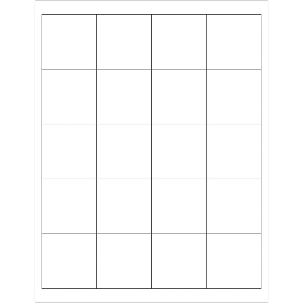 2 x 2" Weather-Resistant Laser Labels