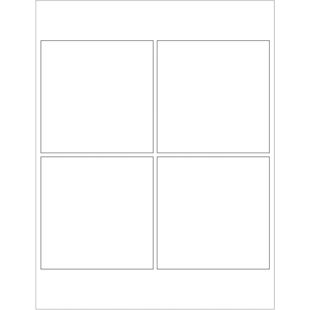 4 x 4" Weather-Resistant Laser Labels