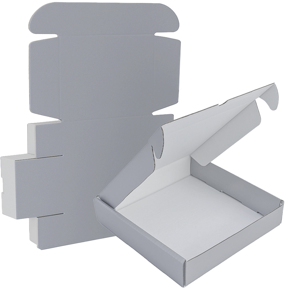 Silver Mailer Box - 7x7x3" | Silver Corrugated Mailers