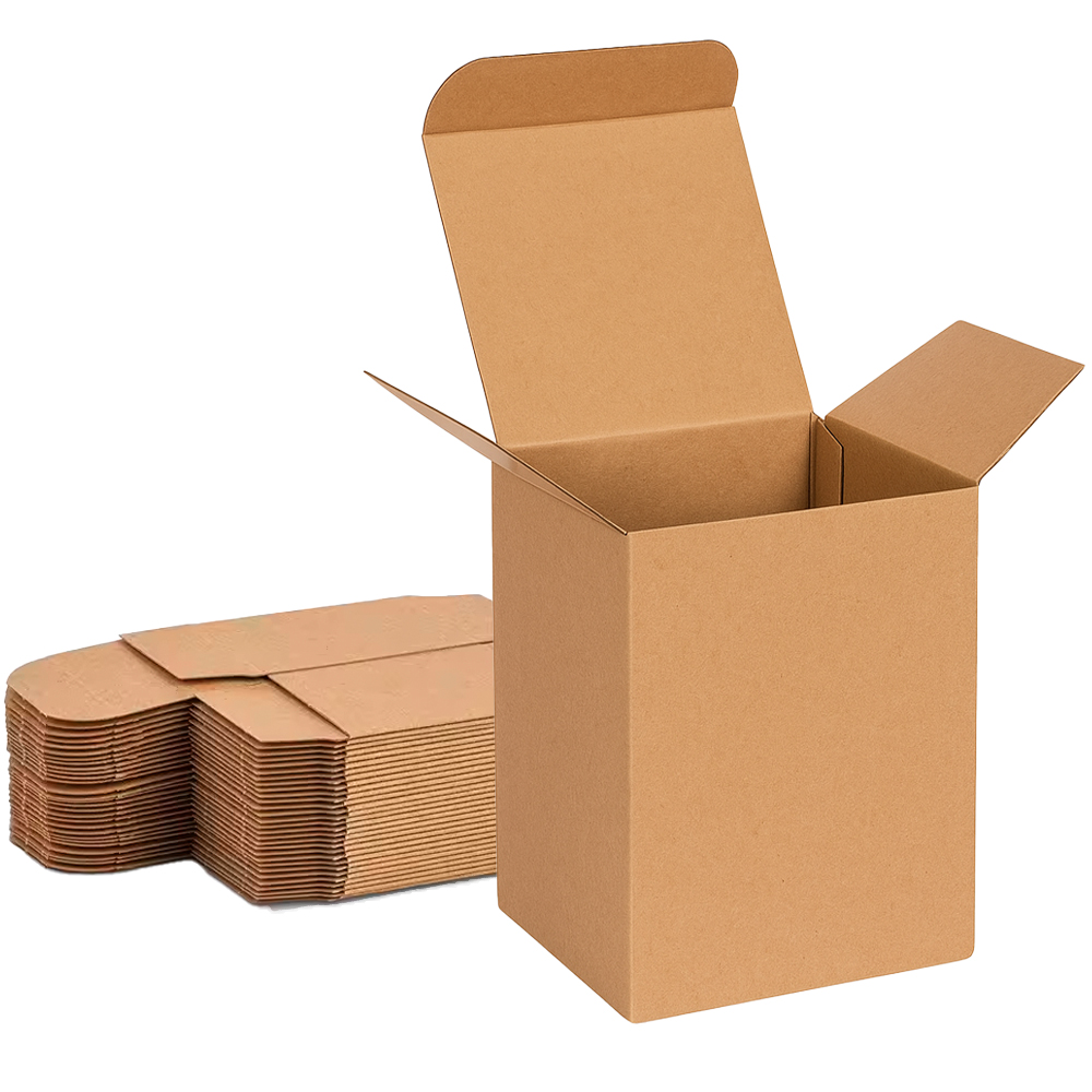 2 x 2 x 3" Kraft Cardboard Boxes | Reverse Tuck Cartons