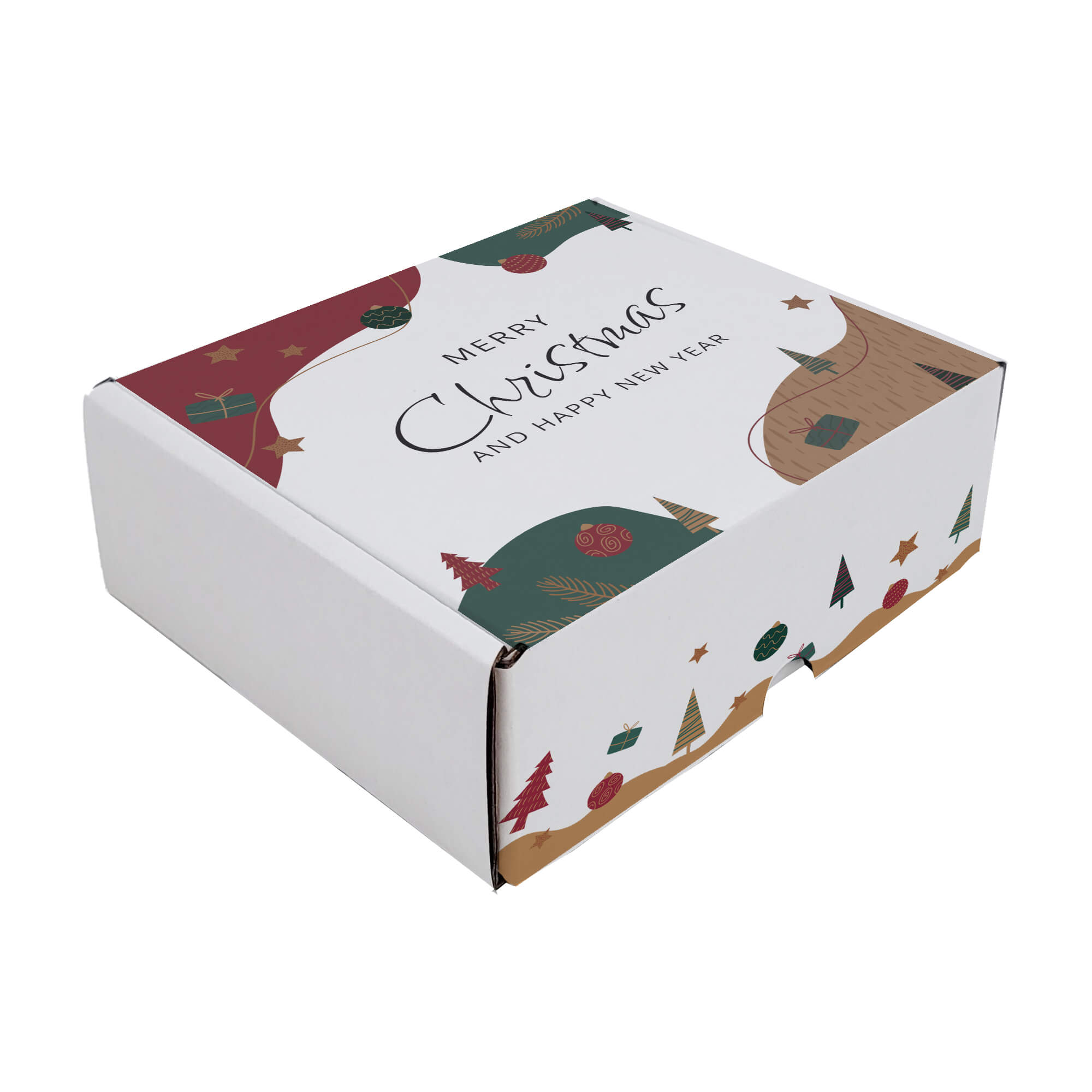Christmas & New Year Printed Mailer Box | Gift Box - 10 x 10 x 2"